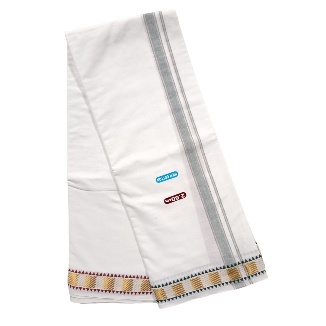 EXD780 Exclusive Dhoties Pure cotton dhoti with thick fabric and the b