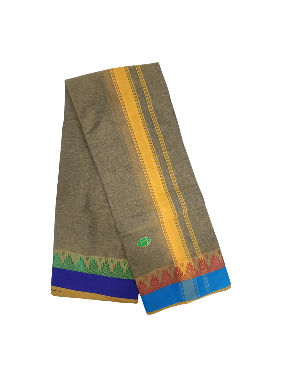 Exclusive Dhoties Pure cotton color dhoti with plain3 thalampoo tower
