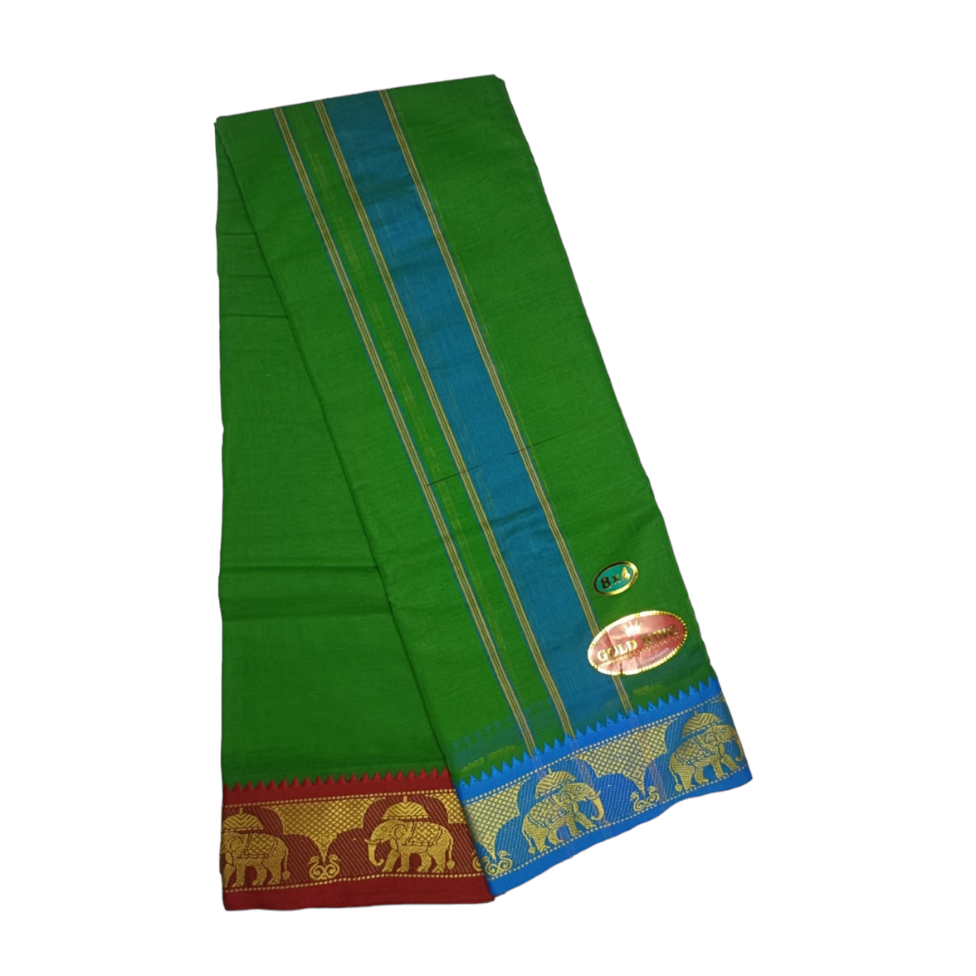 EXD766 Exclusive Dhoties Men's Traditional Pure Cotton Dhoti With 3" i
