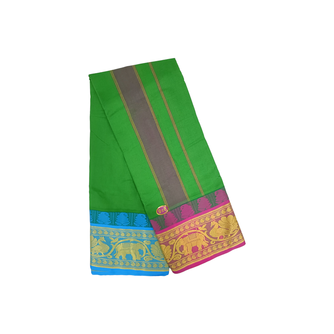 EXD793 Exclusive Dhoties Men's Traditional Pure Cotton Dhoti With 7" i