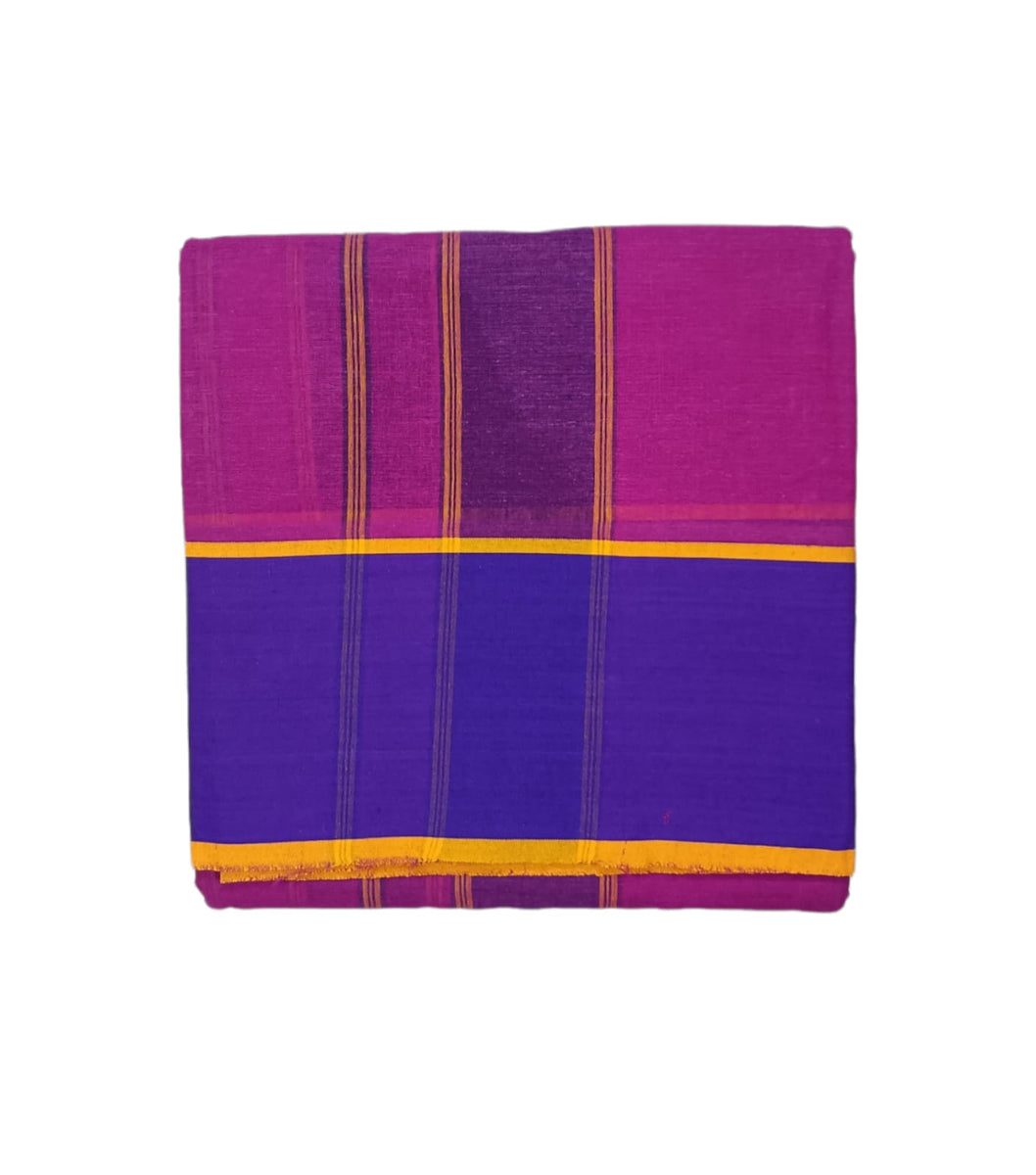 EXD733 Men's Traditional Cotton Color Dhoti With 5" Color Border Size ...
