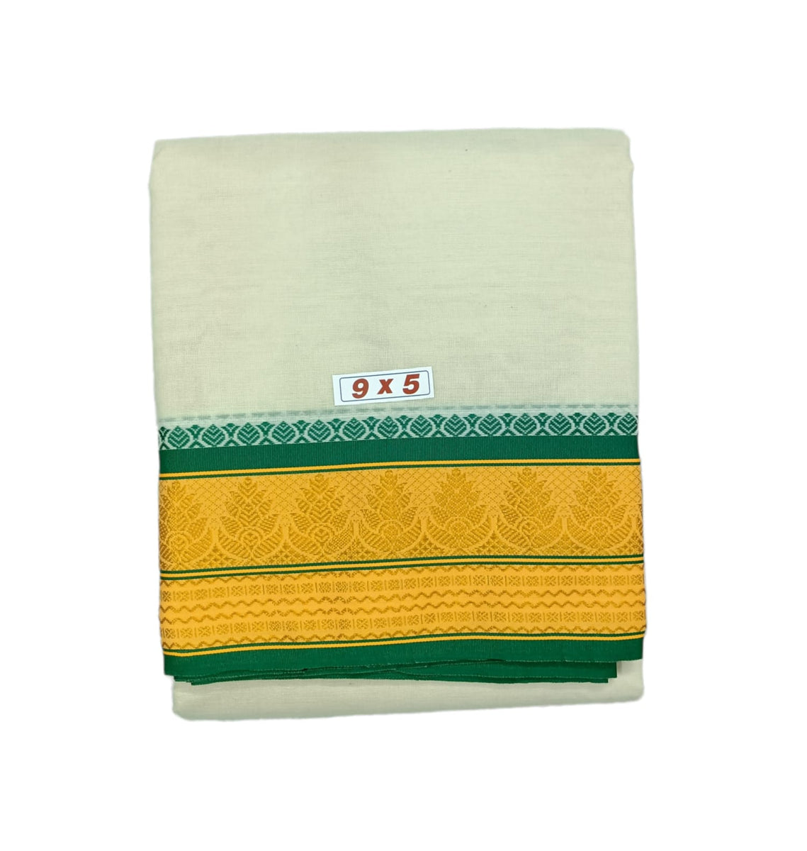 EXD739 Men's Traditional Cotton Unbleached Cream Color Dhoti With 4"Po ...