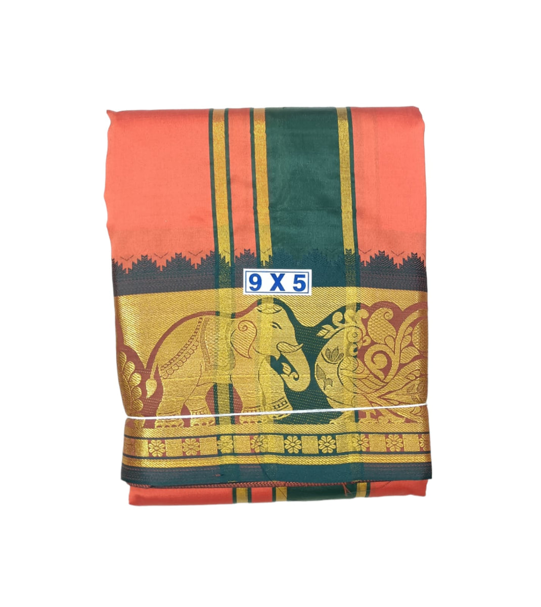 EXD747 Men's Traditional Art Silk Karizma Color Dhoti With 5"Design Za ...